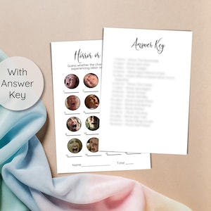 Labor or Horror Baby Shower Game Printable - Etsy