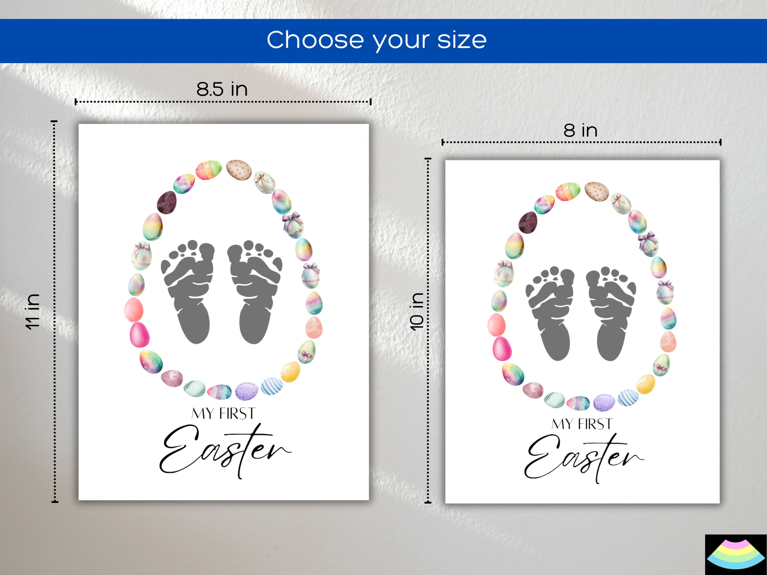 Babys First Easter Footprint Art DIY Baby Keepsake Craft, My First ...
