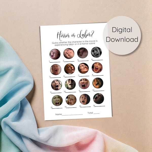 Baby Horror Games - Etsy