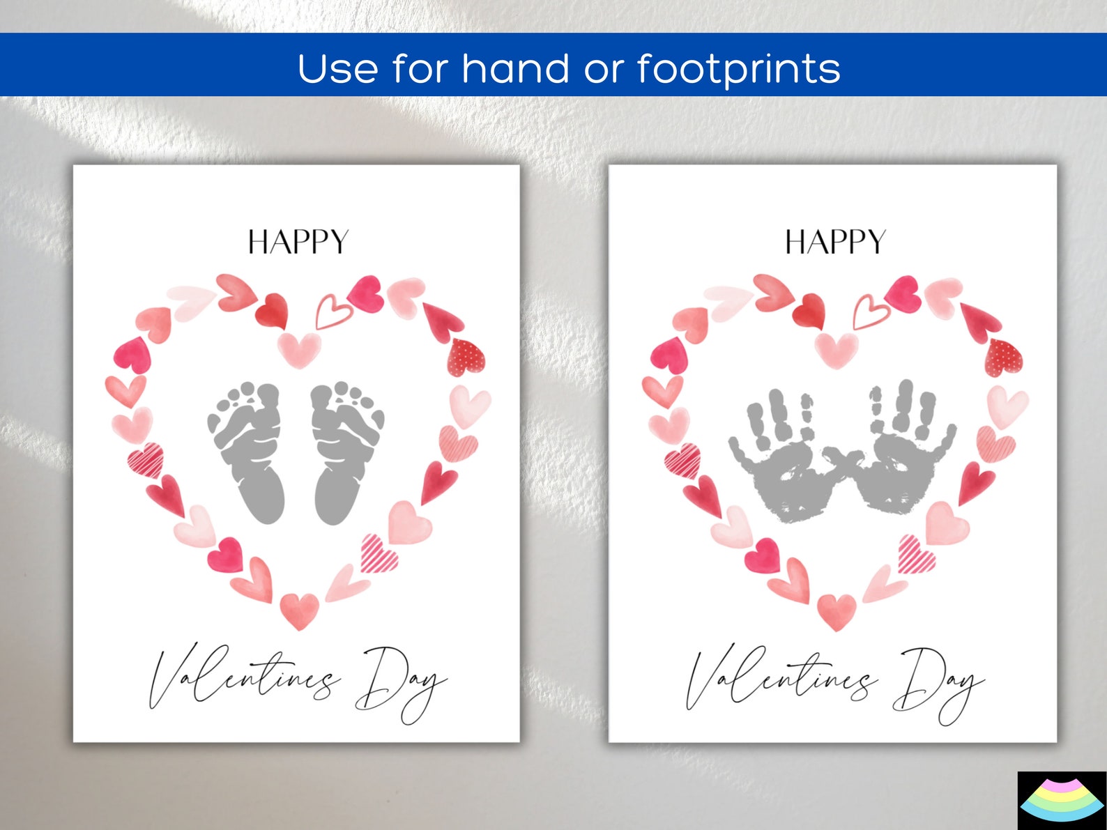 Valentines Day DIY Baby Keepsake Footprint Craft, Printable Activity ...