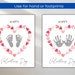Valentines Day DIY Baby Keepsake Footprint Craft, Printable Activity ...