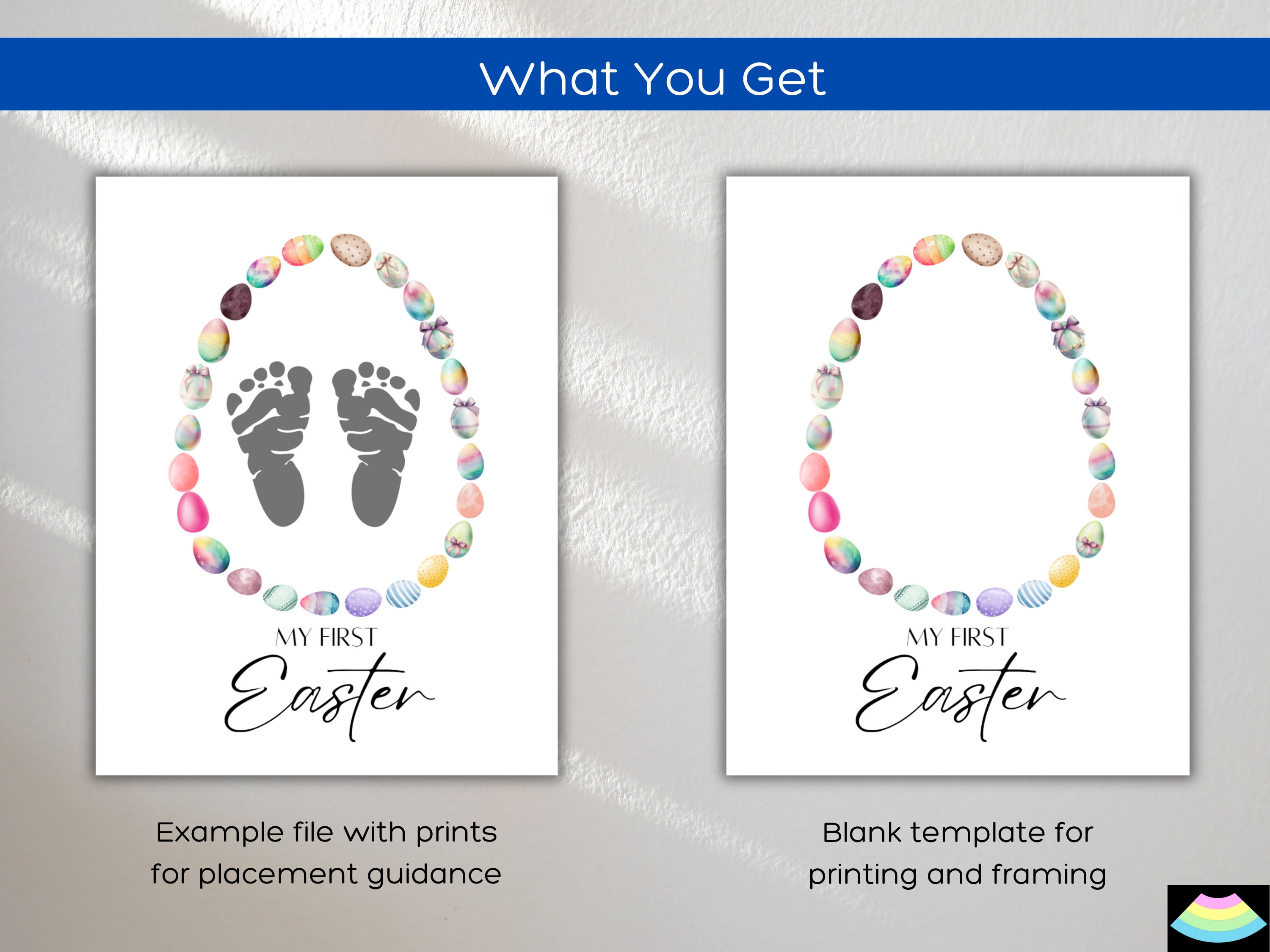 Babys First Easter Footprint Art DIY Baby Keepsake Craft, My First ...