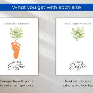 Cutest Carrot in the Patch DIY Easter Footprint Arts and Craft Baby ...