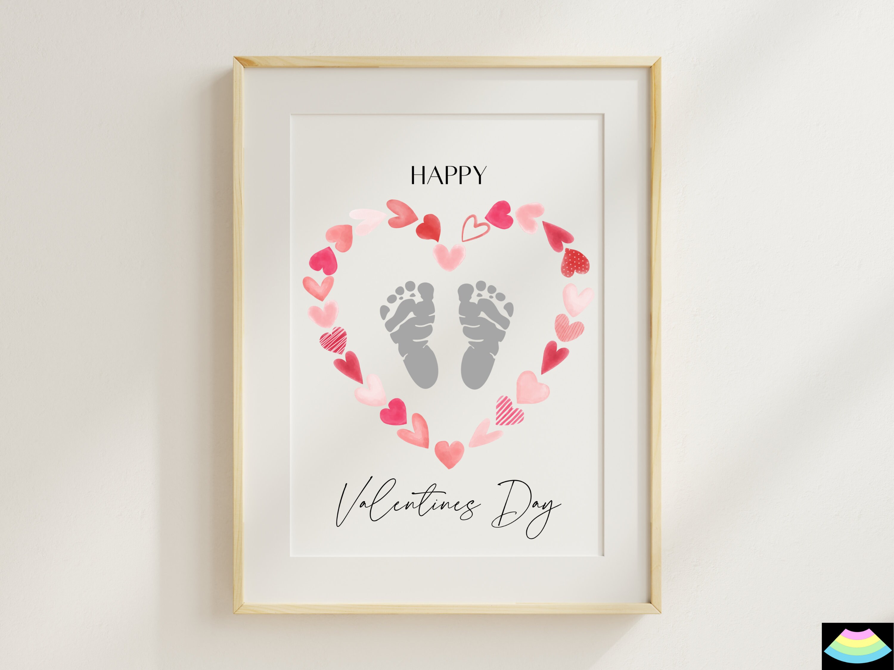 Valentines Day DIY Baby Keepsake Footprint Craft, Printable Activity ...