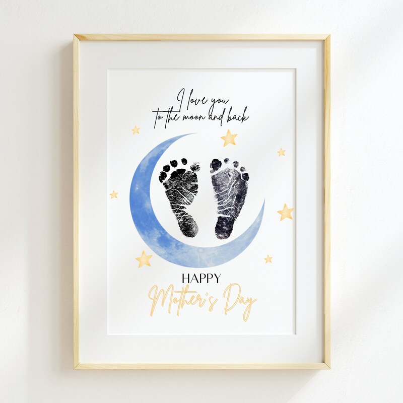 Mothers Day Footprint Art - Etsy