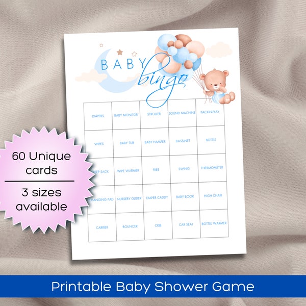 Baby Shower Bingo - Etsy