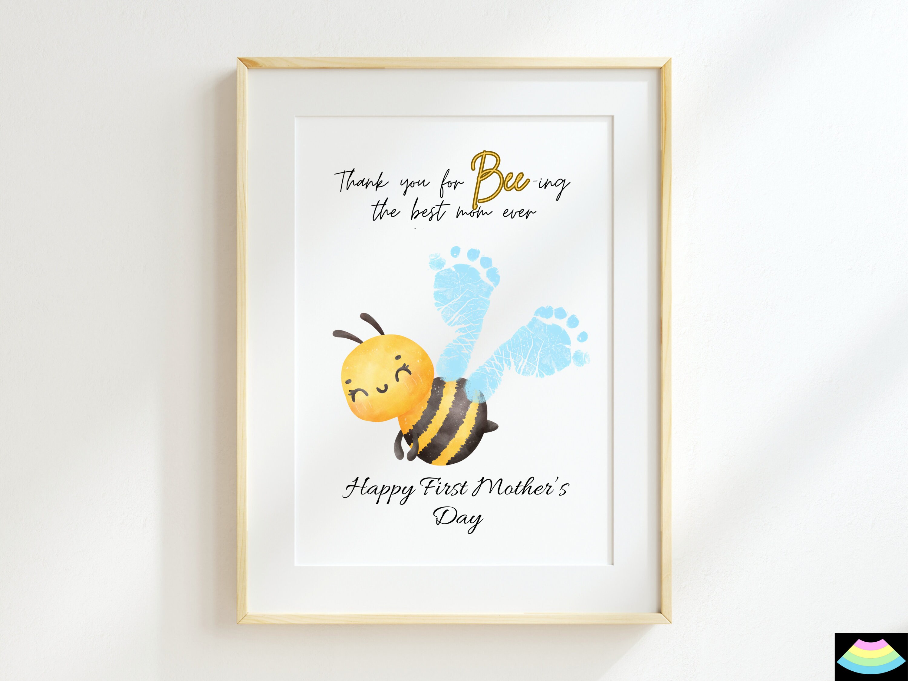 Best Mom Ever 1st Mother's Day Footprint Keepsake, Printable Baby ...