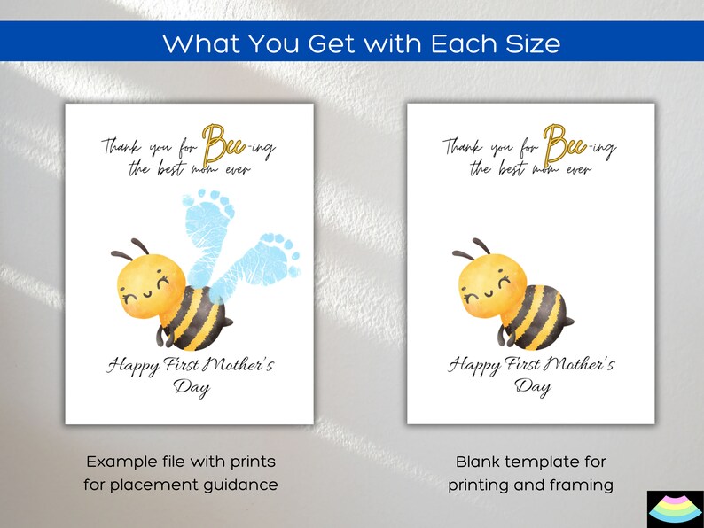 Best Mom Ever 1st Mother's Day Footprint Keepsake, Printable Baby ...