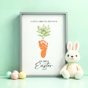Cutest Carrot in the Patch DIY Easter Footprint Arts and Craft Baby ...