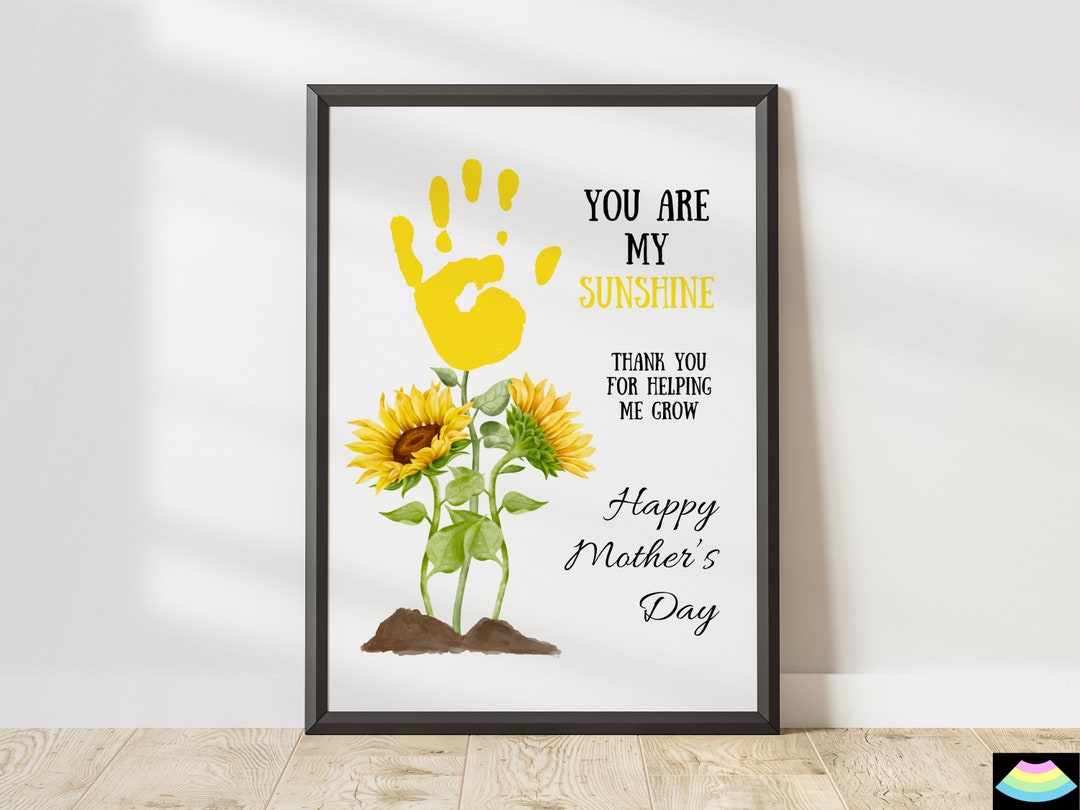 You Are My Sunshine Mother's Day Arts and Craft Keepsake, Baby Toddler ...