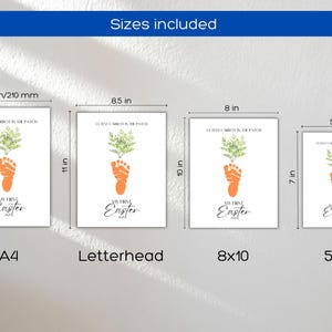 Cutest Carrot in the Patch DIY Easter Footprint Arts and Craft Baby ...