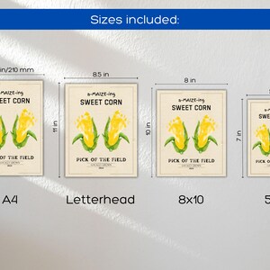 Printable Pick of the Field Corn Footprint Arts and Craft for Baby ...