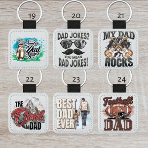 Father's Day Keychain, Dad Key Chain, Keychain for Dad, Gift for Papa ...