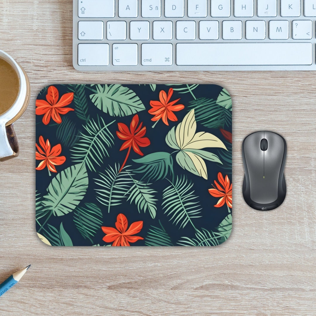 Tropical Print Mouse Pad | Safari Mouse Pad | Cute Mouse Pads | Gift ...