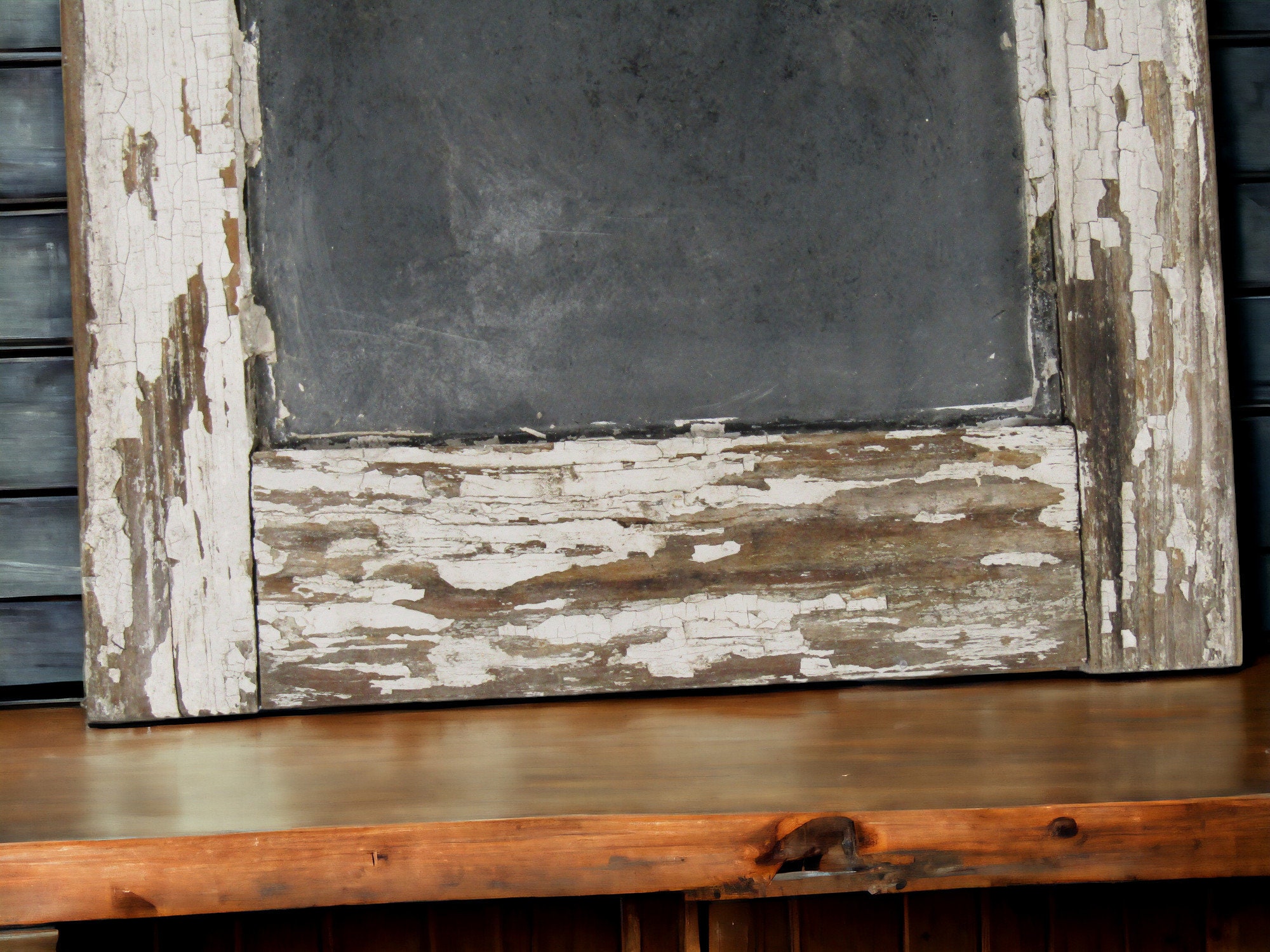 Antiqued Distressed Farmhouse Window With Color Washed Mirror - Etsy