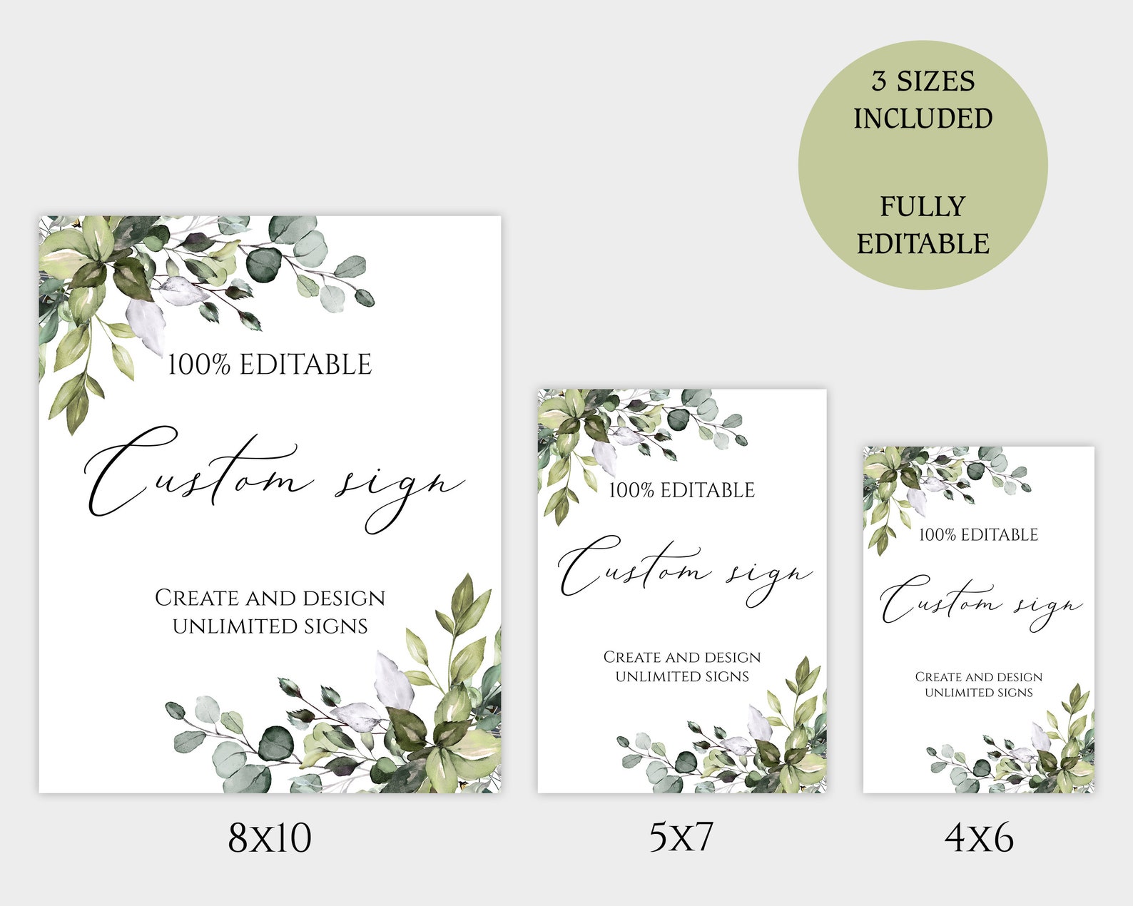 Editable Signs Custom Wedding Table Sign Template Edit in | Etsy