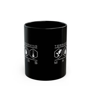 Terraforming Mars Iconic Design Black Mug 11oz - Etsy