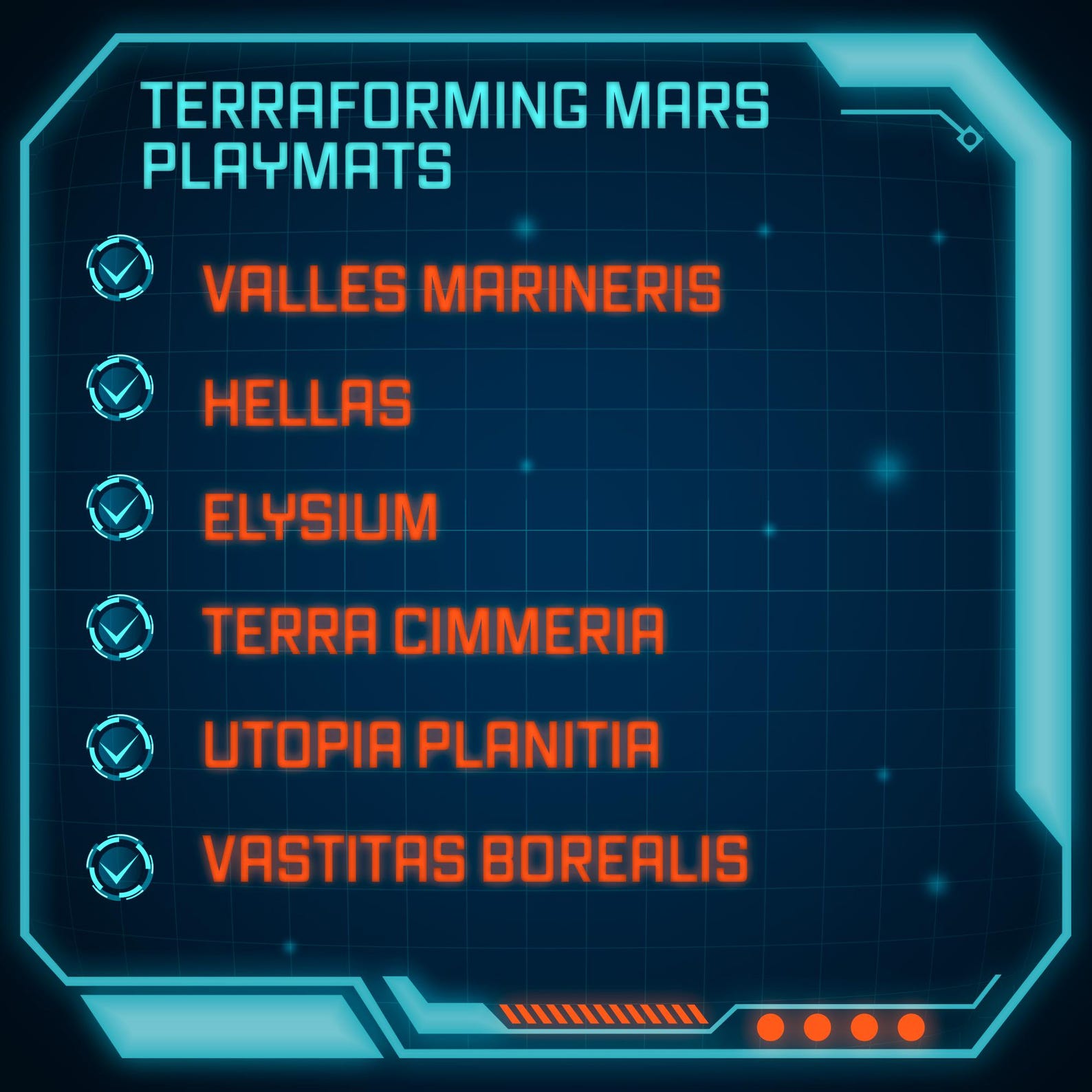 PRINTED Terraforming Mars Compatible Neoprene Game Mats - (your Choice ...