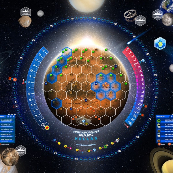 Terraforming Mars Map - Etsy
