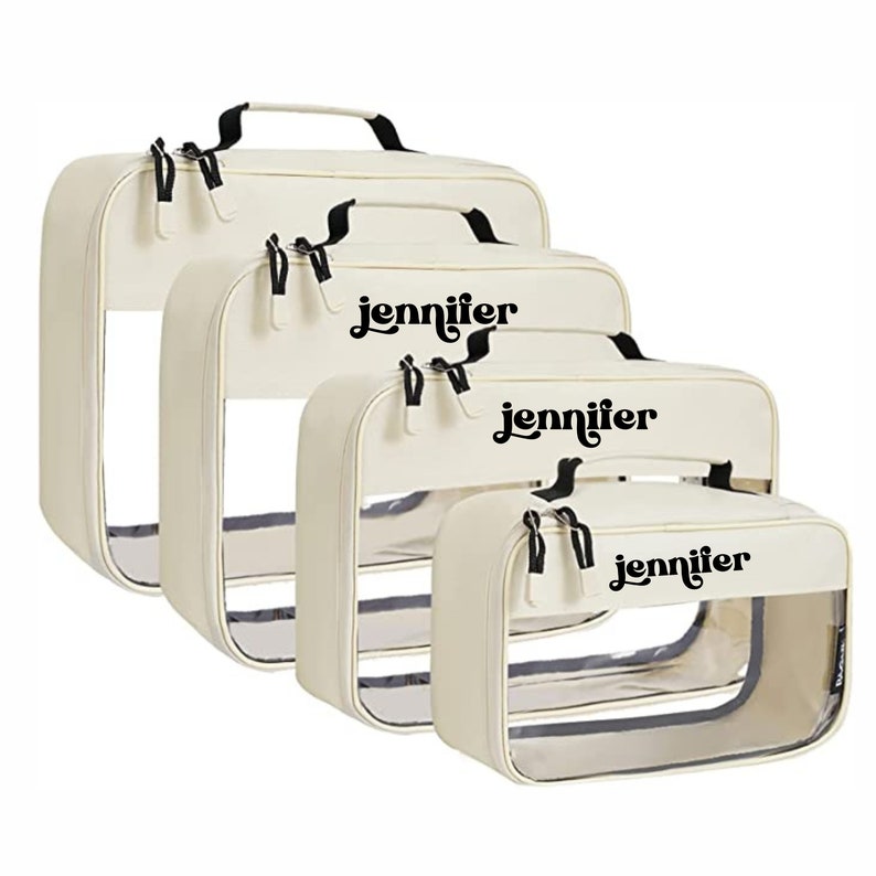Personalized Packing Cubes: Water-repellent Luggage Organizer (4 Piece ...