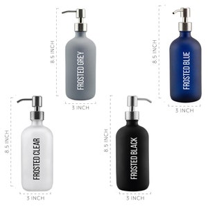 Glass Custom Labeled Refillable Pump Bottles (2 Pcs) - Etsy