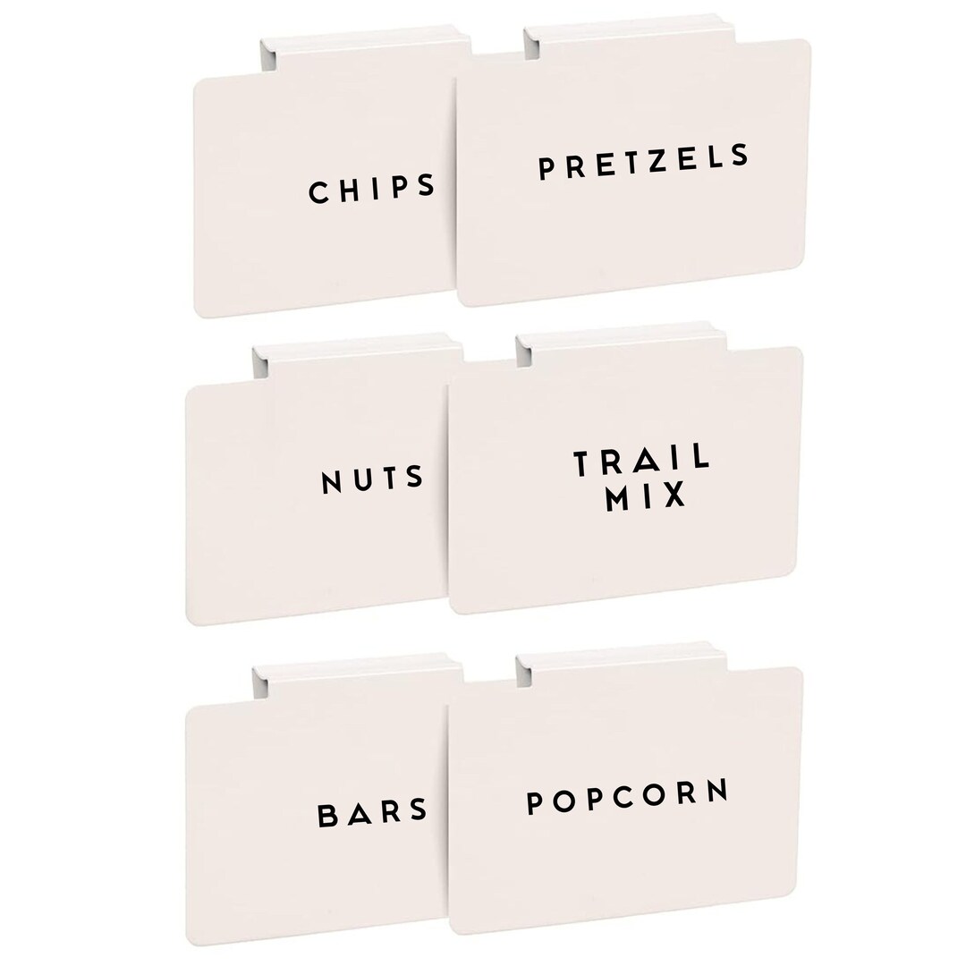 Custom Vinyl Bin Clip Labels: Waterproof Metal Basket Tags - Etsy