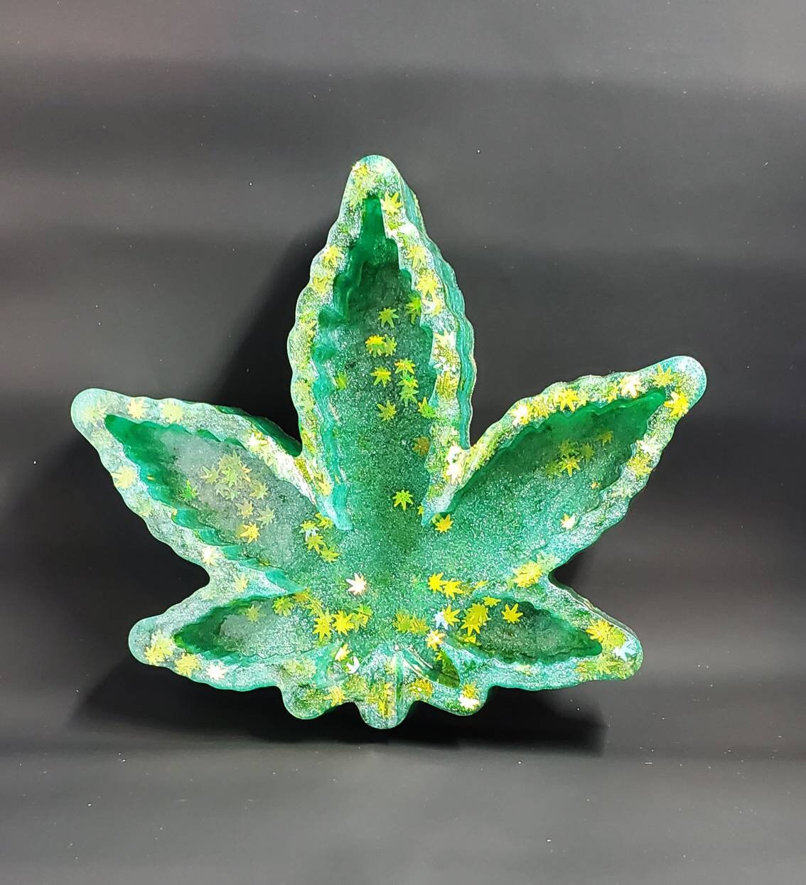 Marijuana Leaf Ashtray, Marijuana Leaf Shaped Storage Dish - Etsy