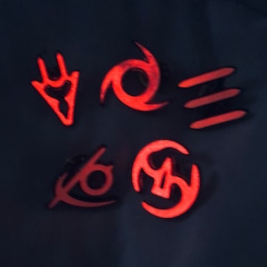 FFXIV Job Stone Symbol Pins - FF14 Inspired Glow in the Dark Enamel ...
