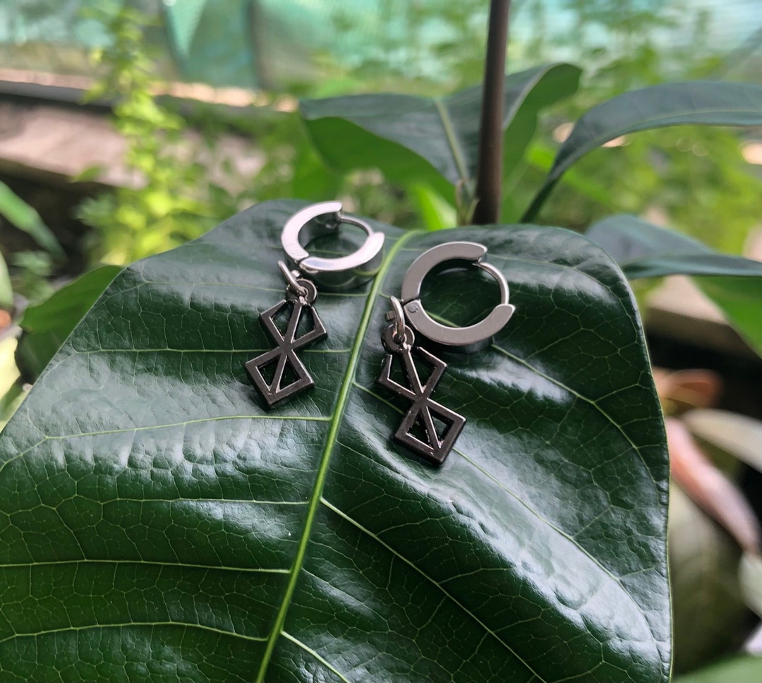 BSRK Brand of Sacrifice Rune Earrings, Berserk Anime Manga Inspired ...