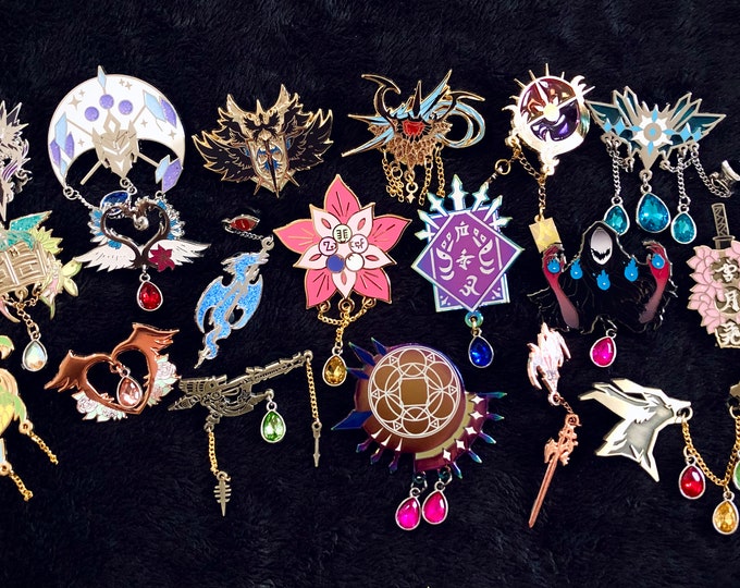 FFXIV Heart Buttons - Etsy