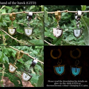 BSRK Brand of Sacrifice Rune and Band of the Hawk Earrings, Anime Manga ...