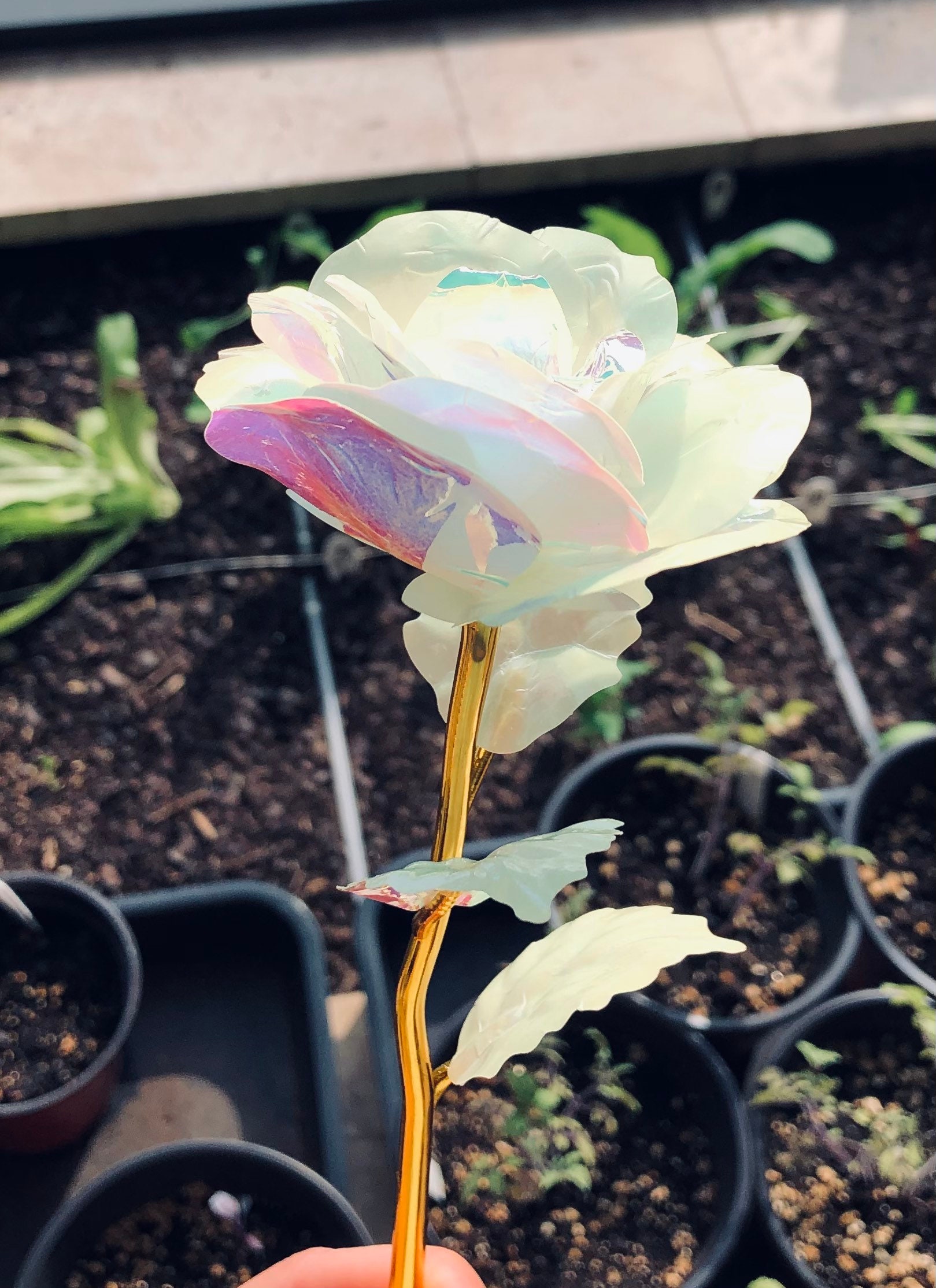 FFXIV Elpis Glow in the Dark Holographic Flower FFXIV - Etsy Australia