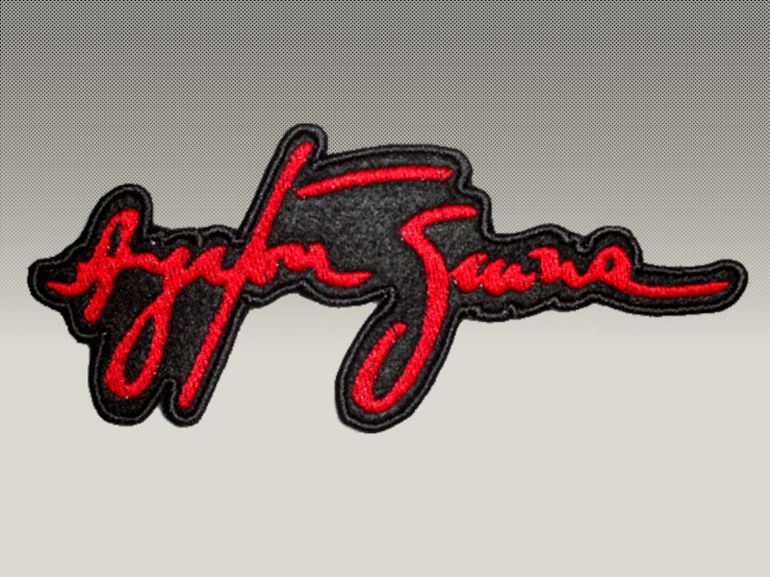 2 Ayrton Senna Signature Iron-on Embroidered Signature Patches - Etsy