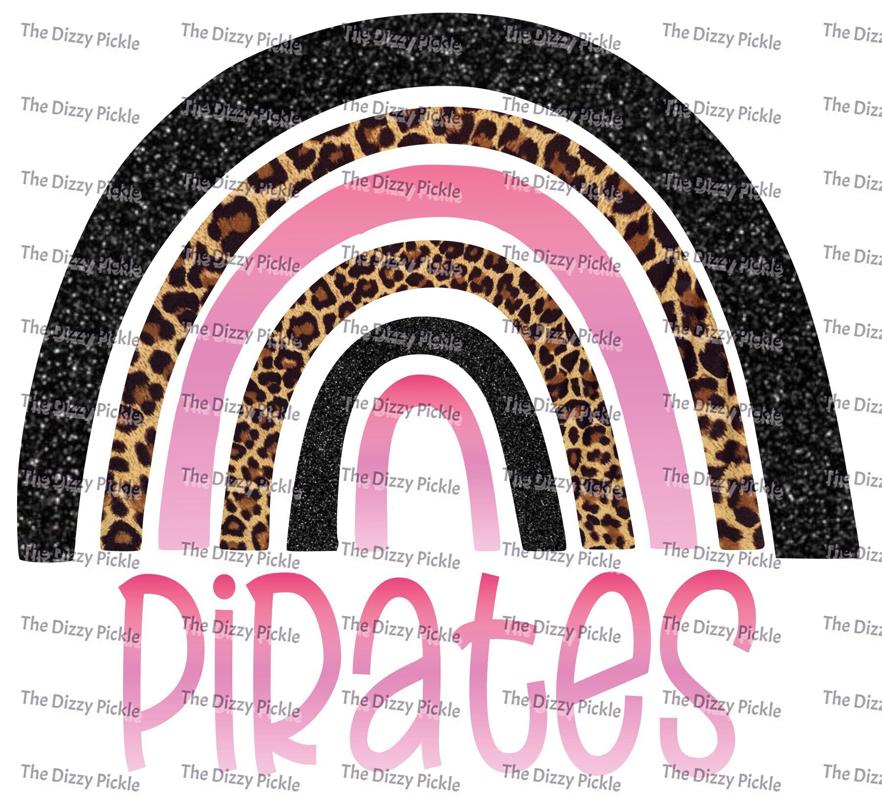 Pirates Rainbow Sublimation Design Leopard Design PNG | Etsy