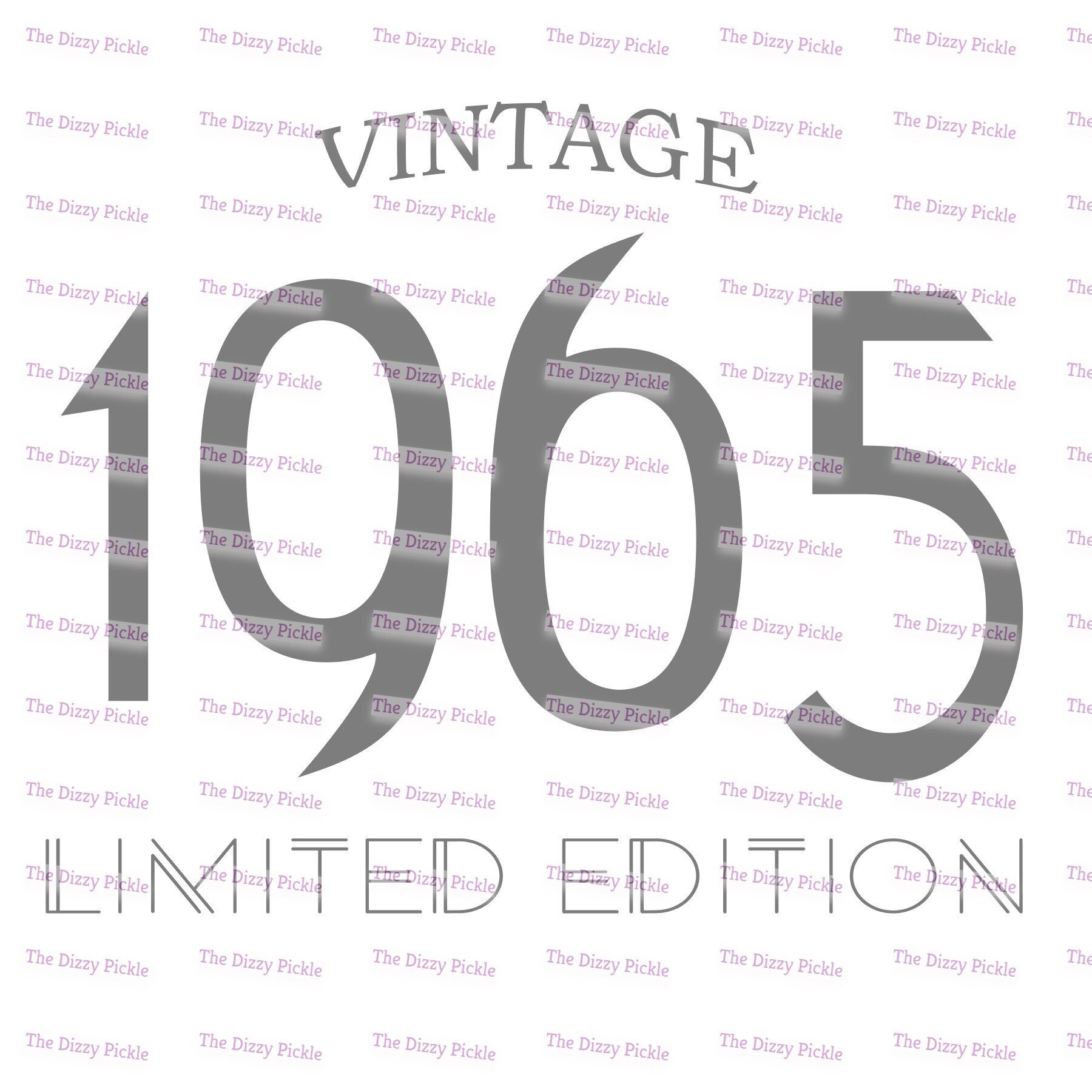 1965 Vintage Birthday Sublimation Design 55 Year Old - Etsy