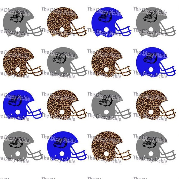 Football and Helmet Leopard Png - Etsy