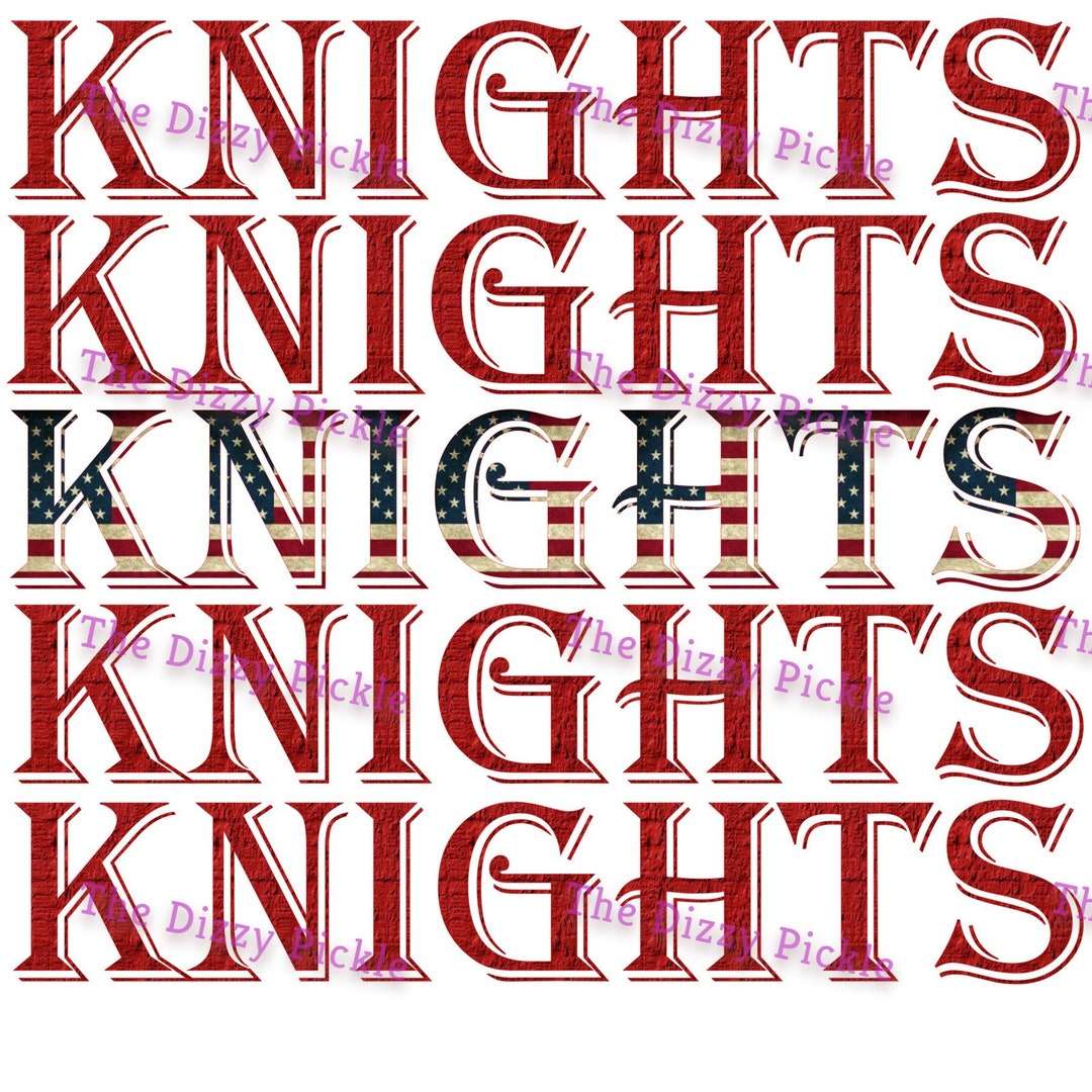 Knights Sublimation Design Flag Print Design PNG - Etsy