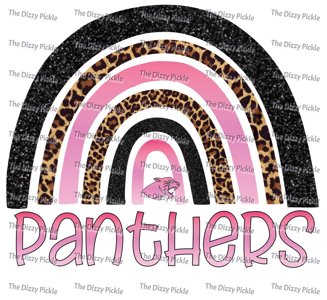 Panthers Rainbow Sublimation Design Leopard Design PNG Sublimation ...