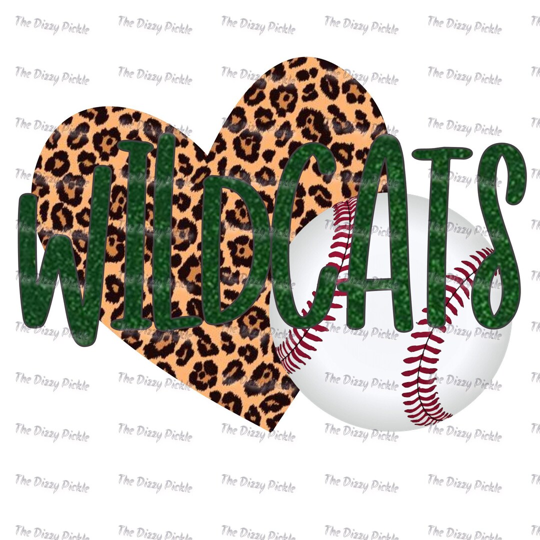 Wildcats Cheetah Baseball Sublimation Design Leopard PNG Sublimation ...