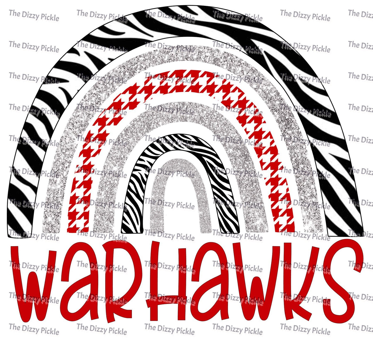 Warhawks Rainbow Sublimation Design Leopard Design PNG | Etsy