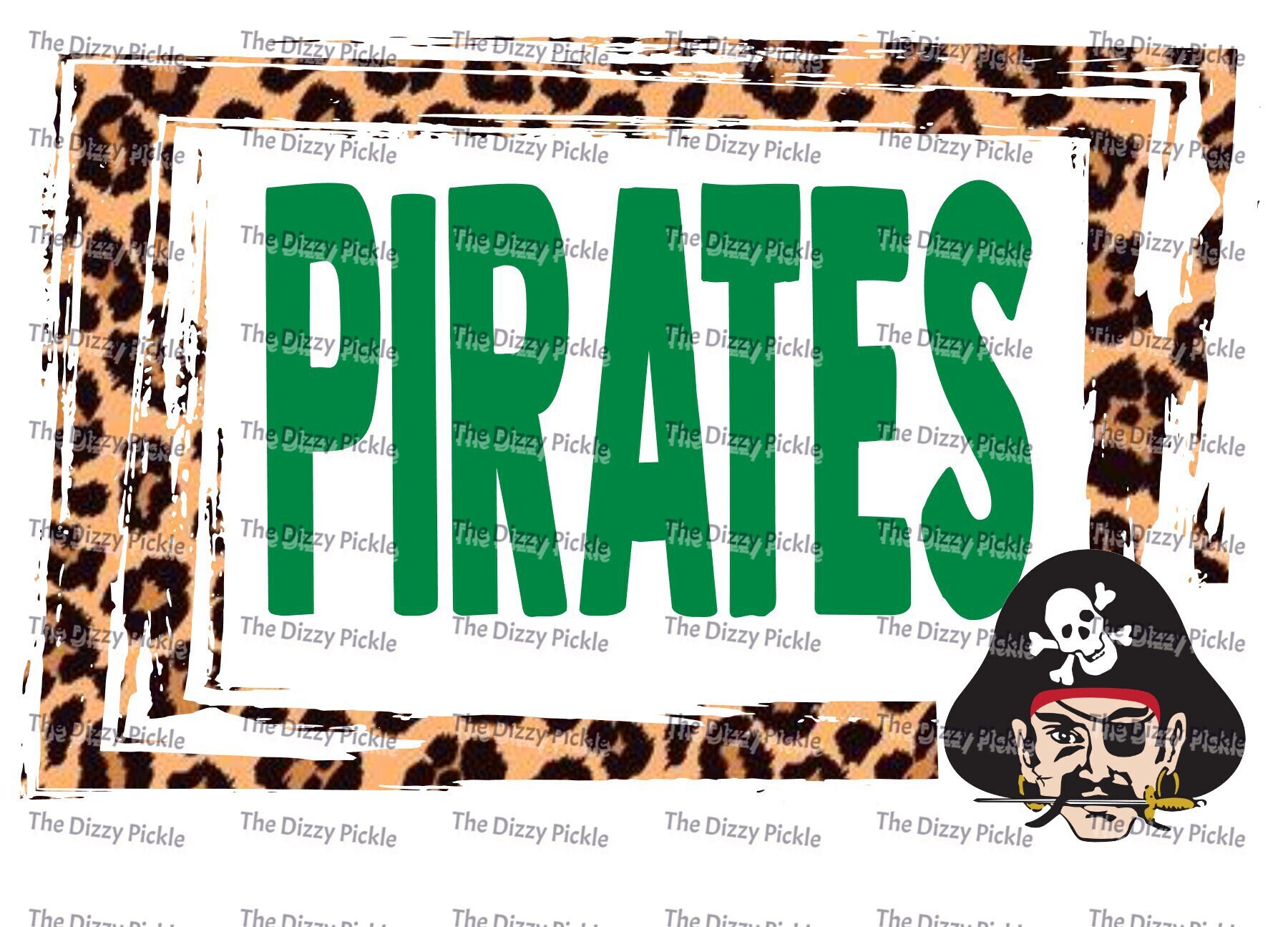Sublimation Leopard Print Border Pirates Design PNG | Etsy