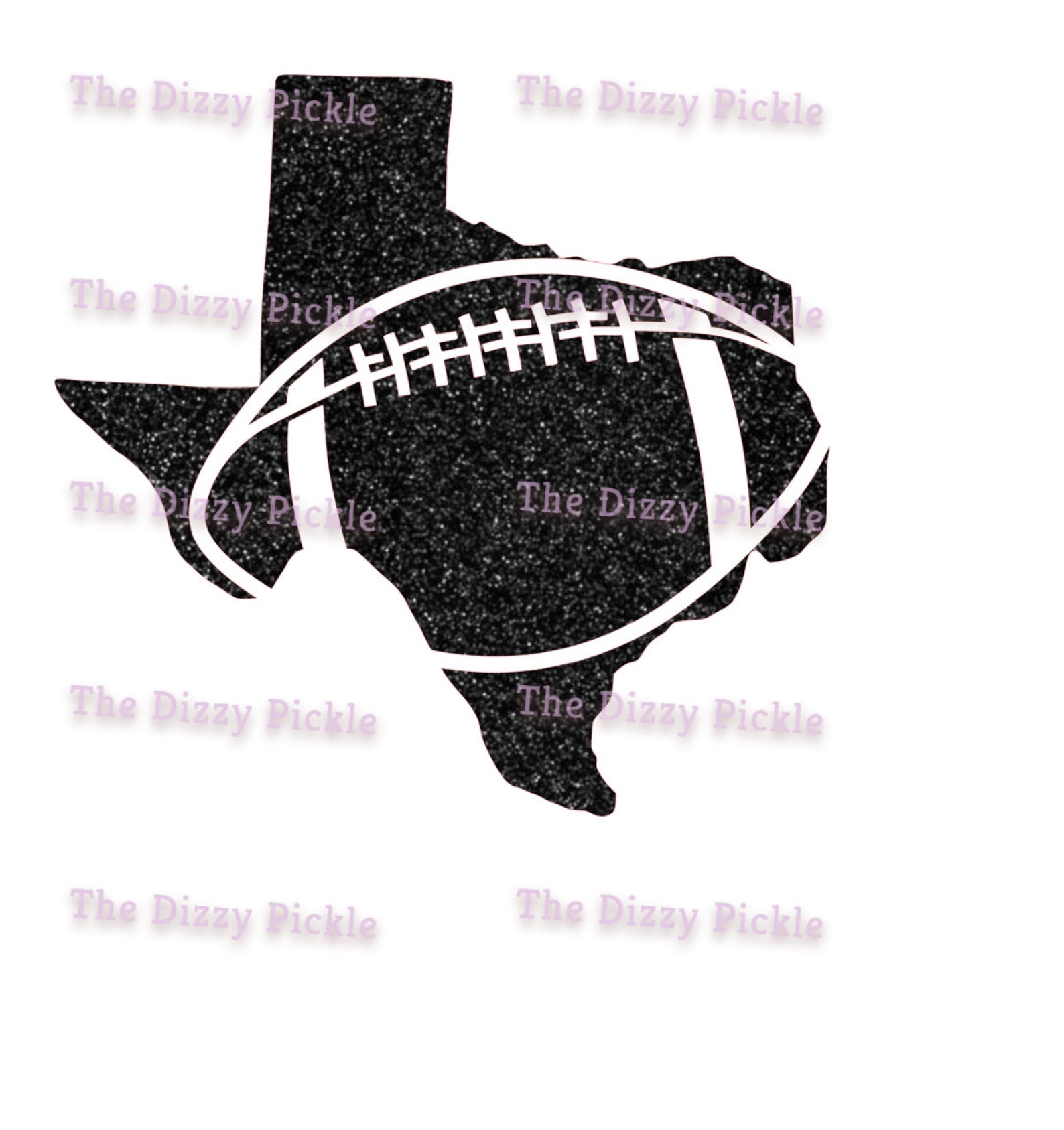 Sublimation Texas State Blue Glitter With Football Laces | Etsy