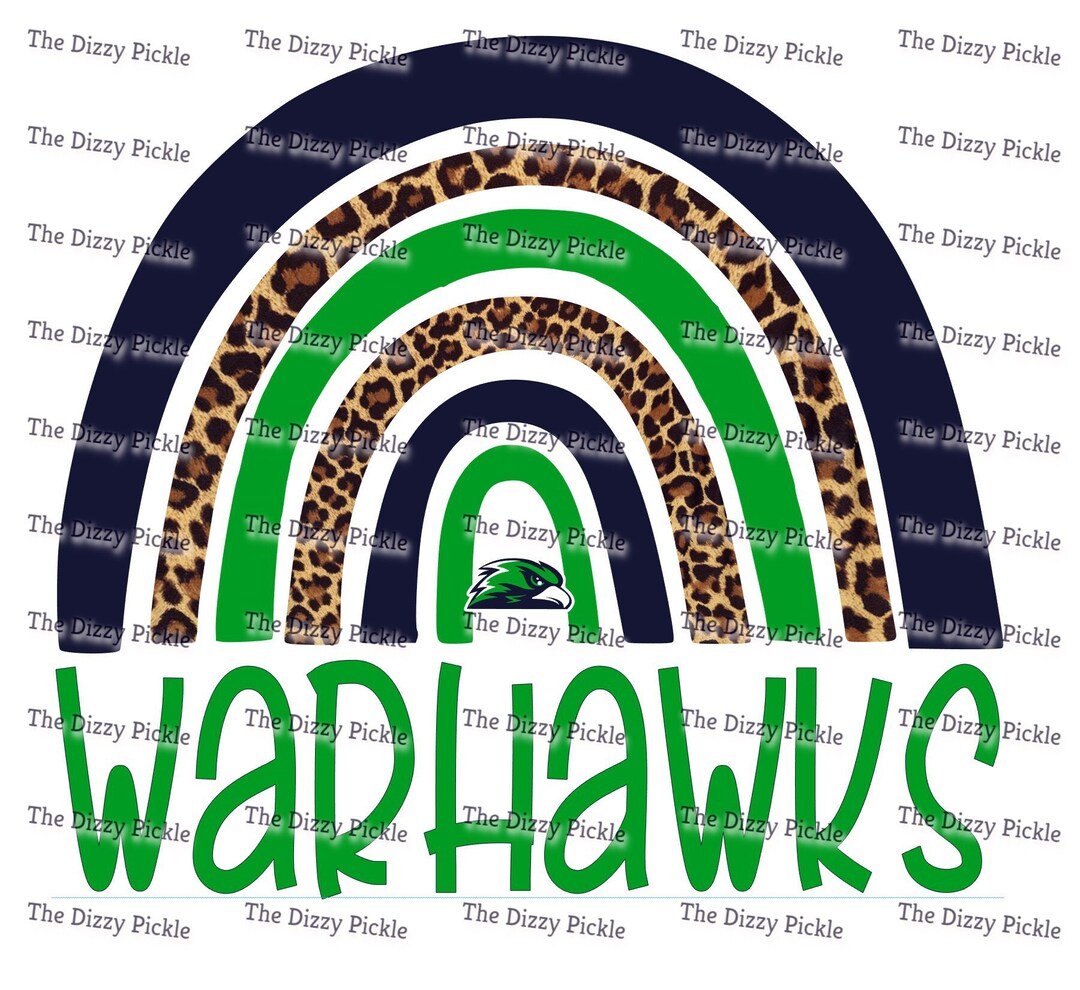 Warhawks Rainbow Sublimation Design Leopard Design PNG - Etsy