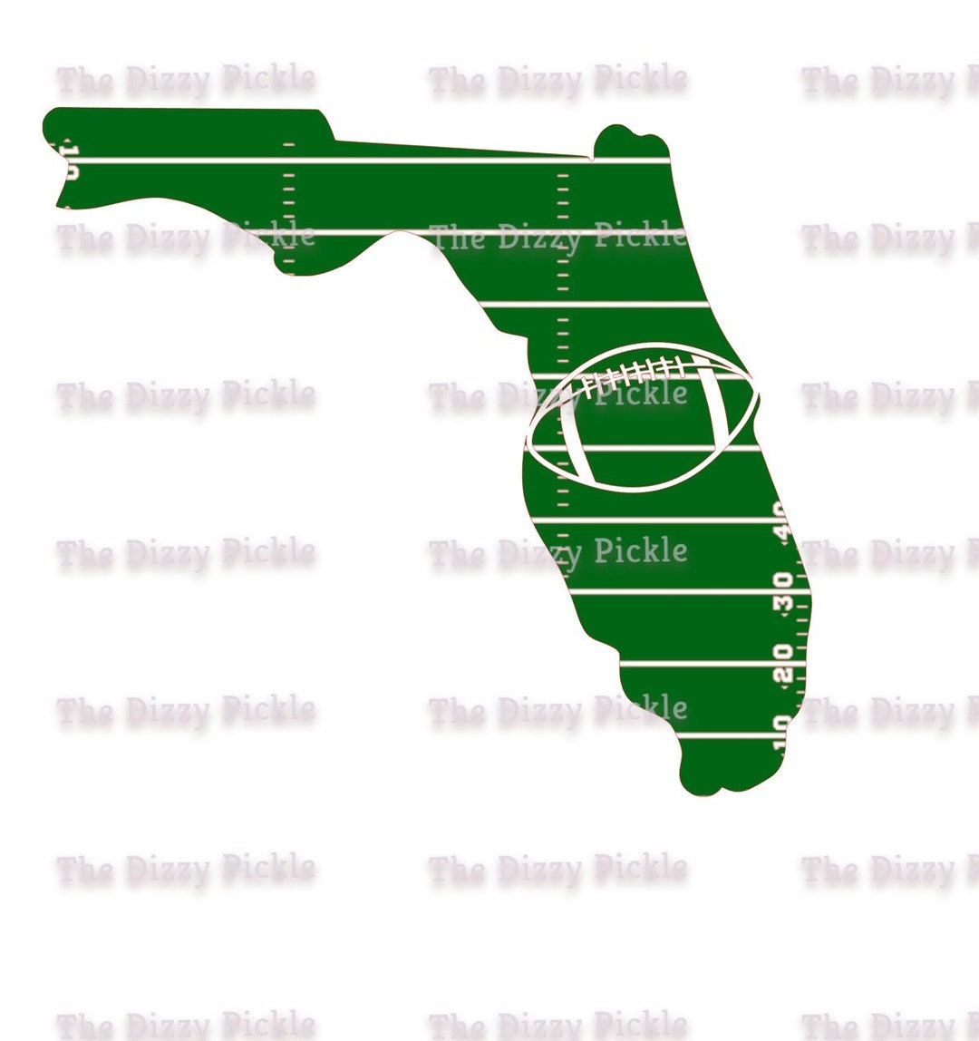 Sublimation Florida State Blank With Football Laces Design PNG ...