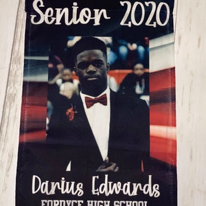 Senior 2020 Graduation Flag Sublimation Design Garden Flag Senior 2020 ...