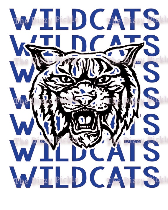 Blue Wildcat Mascot