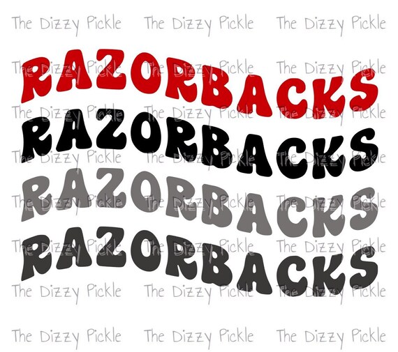 Razorbacks Retro Sublimation Design Back to School Design - Etsy
