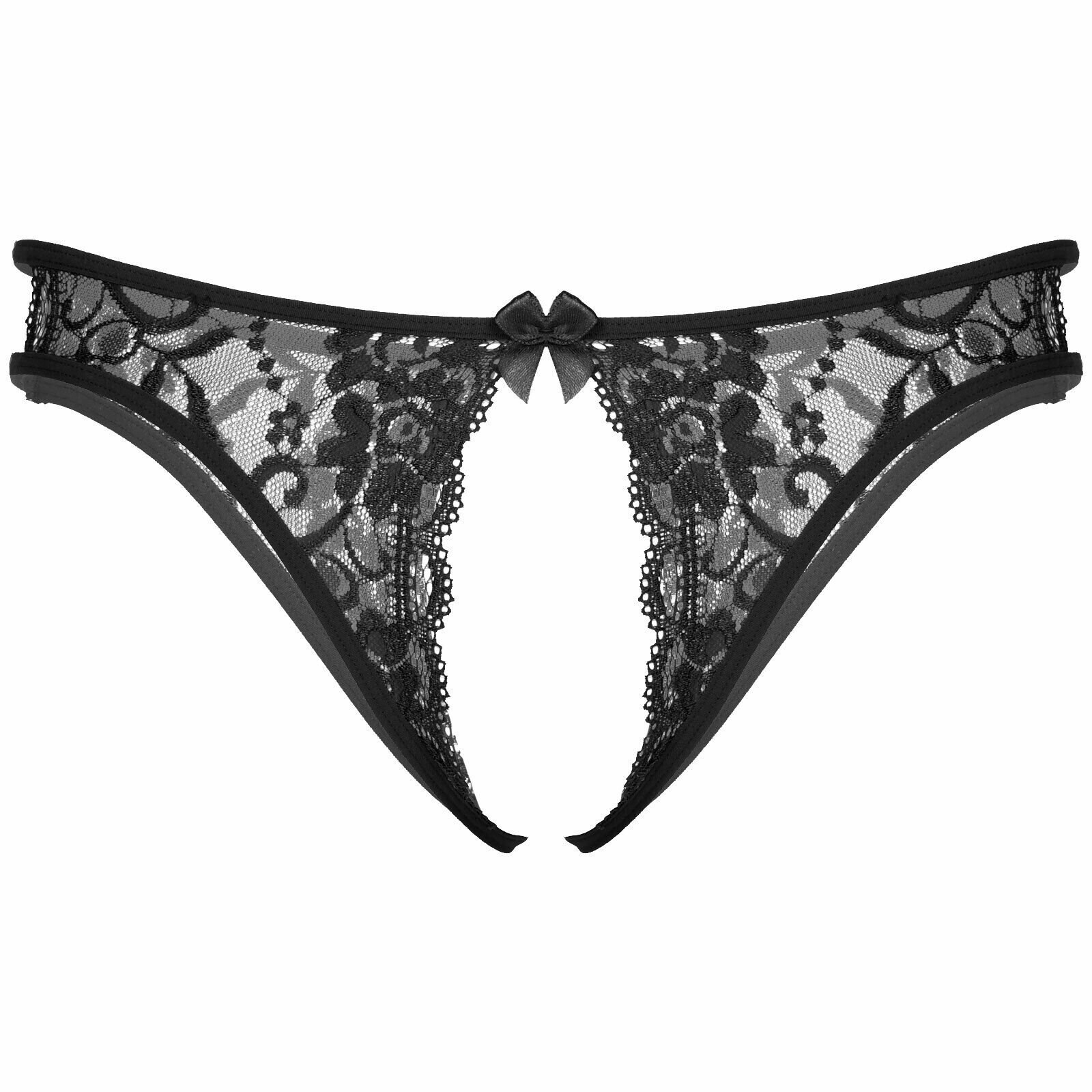 Sting Con Abertura Tanga Ropa Interior En Negro O Blanco Con Etsy España