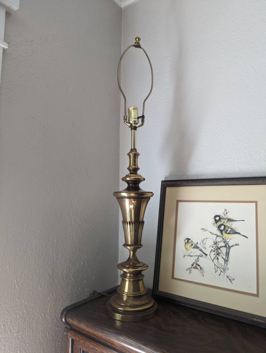 Westwood Industries Hollywood Regency Brass Vintage Table Lamp 35in ...