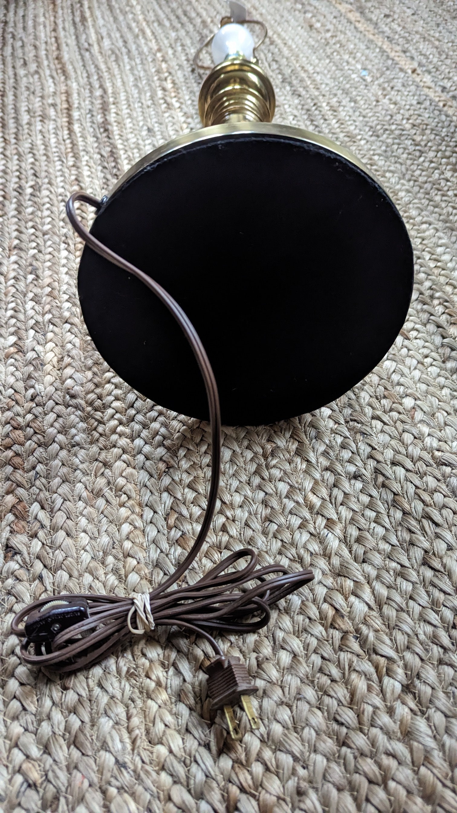 Stiffel Table Brass Lamp Metal Mid Century 31" Tall Socket Switch Jules ...